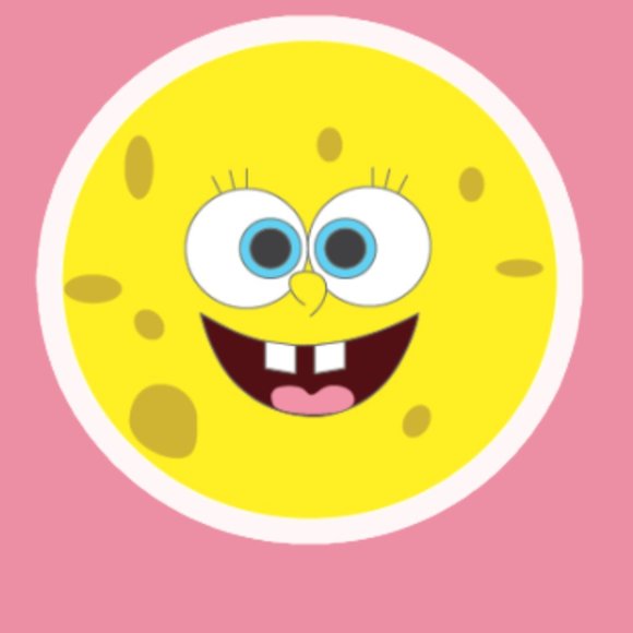 Design | Spongebob Round Vinyl Sticker3 Inches Big 31 Off | Poshmark